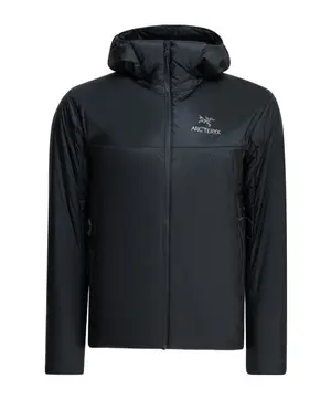Arc'teryx Nuclei Fl Logo Patchwork Hooded Jacket - Black