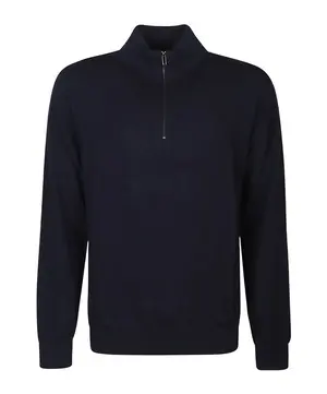 Michael Kors Zip Detailed Turtleneck Jumper - Black