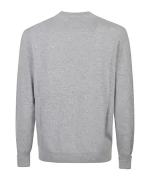 BALLANTYNE Crewneck Knitted Jumper - Gray