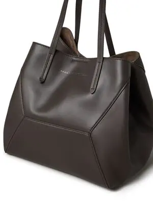 Brunello Cucinelli Bc Duo Embellished Small Tote Bag - Brown