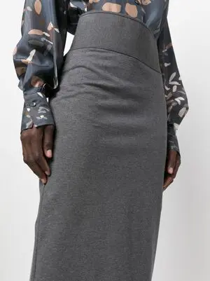 Brunello Cucinelli High-waisted Knitted Pencil Skirt