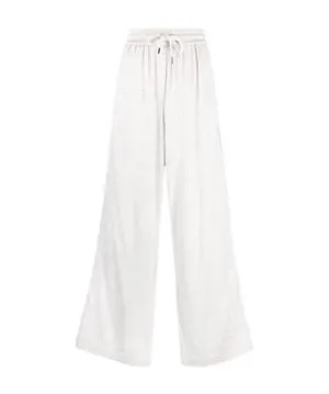 Brunello Cucinelli Monili-chain Wide-leg Track Pants
