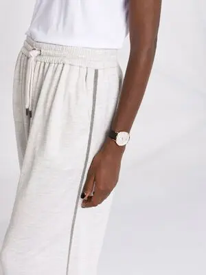 Brunello Cucinelli Monili-chain Wide-leg Track Pants