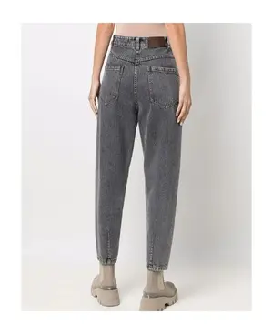 Brunello Cucinelli High-rise Tapered Jeans