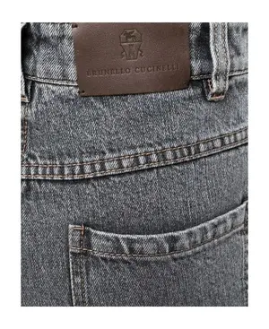 Brunello Cucinelli High-rise Tapered Jeans