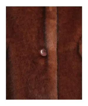 Herno Faux Fur Single Breasted Coat