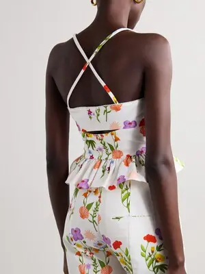 Borgo De Nor Colorful Floral Printed Top