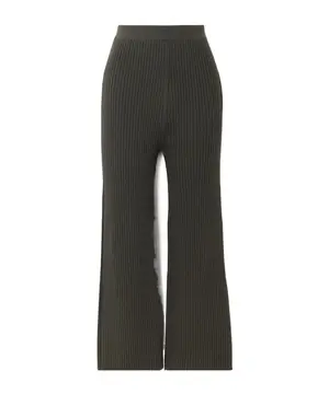 LAUREN MANOOGIAN High-waisted Ribbed Knit Pants