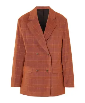 Alexander McQueen Plaid Corduroy Blazer - Brown