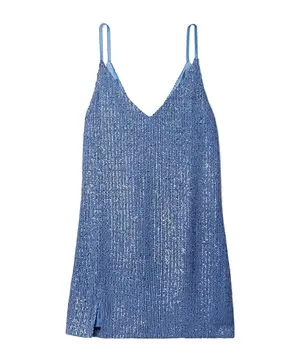 IN THE MOOD FOR LOVE Sequin Tulle Mini Dress