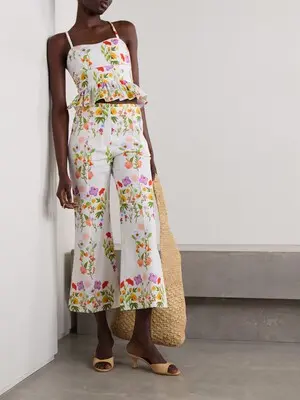 Borgo De Nor High-waisted Cropped Flare Pants