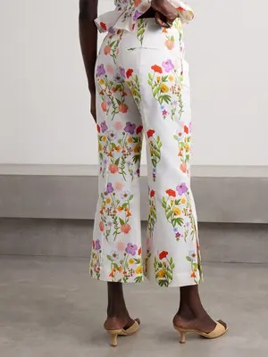 Borgo De Nor High-waisted Cropped Flare Pants