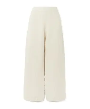 Calle Del Mar Wide-leg Cashmere Pants