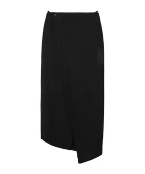 PETAR PETROV Asymmetric Cady Maxi Wrap Skirt