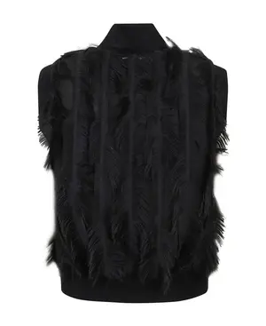 Brunello Cucinelli Fringed-effect Gilet