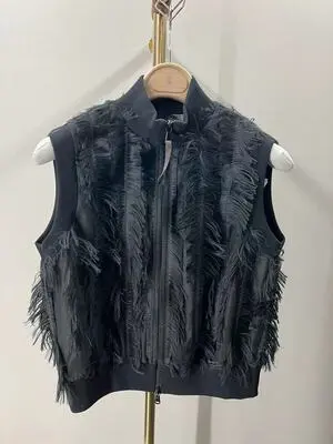 Brunello Cucinelli Fringed-effect Gilet