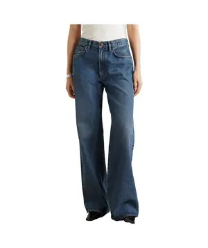 GOLDSIGN High-waisted Straight-leg Jeans
