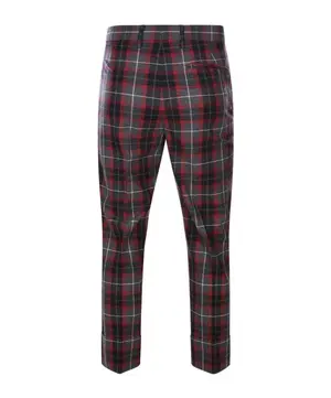 VIVIENNE WESTWOOD George Turn-up Trousers In Plaid