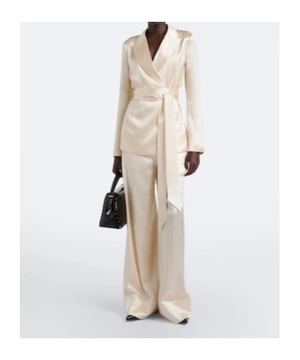 JOSEPH Dijon Silk Satin Wide-leg Pants