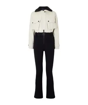 Cordova The Telluride Belted Two-tone Wool-blend And Twill Ski Suit - Black