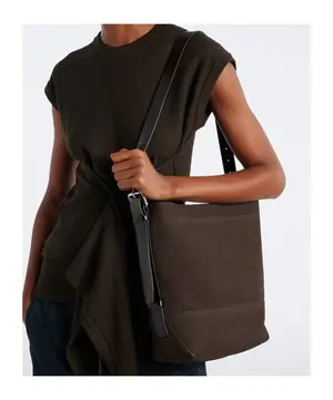 LEMAIRE Medium Leather Shoulder Bag