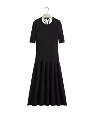 Dior Round-neck Dress - Black