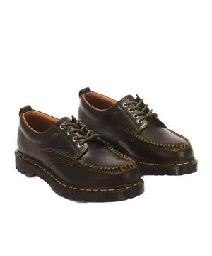 Dr. Martens Lowell Leather Moc Toe Lace Up Shoes
