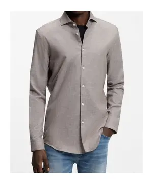 Hugo Boss Classic Collar Linen-cotton Shirt