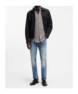 Hugo Boss Classic Collar Linen-cotton Shirt