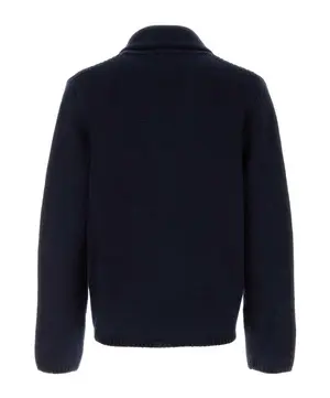 THE ROW Long-sleeve Knit Cardigan - Blue