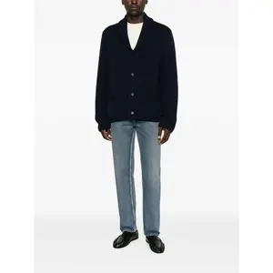 THE ROW Long-sleeve Knit Cardigan - Blue