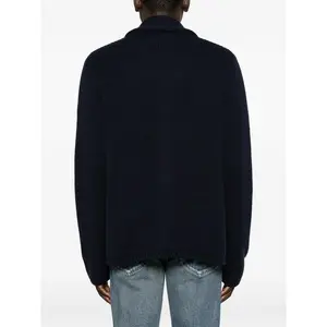 THE ROW Long-sleeve Knit Cardigan - Blue