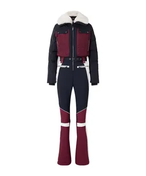 Fusalp Karei Belted Plush-trimmed Padded Shell Ski Suit