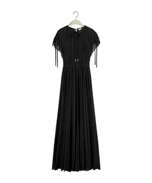 Dior Dioriviera Long Flared Dress - Black