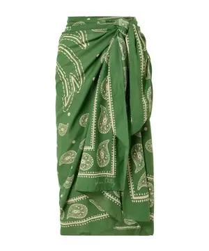 Johanna Ortiz Lightweight Cotton Beach Towel Green