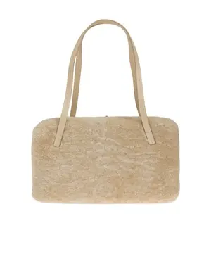 JIL SANDER Shearling Shoulder Bag