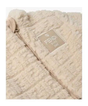 Fendi Logo-patch Teddy Jacket