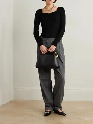Adam Lippes Ribbed Knit Top
