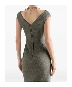 Dolce & Gabbana Low-cut Dress With Back Slit