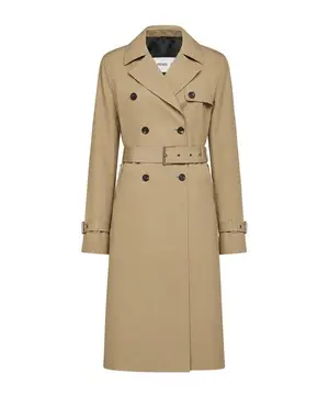 Fendi Long-sleeve Collared Trench Coat