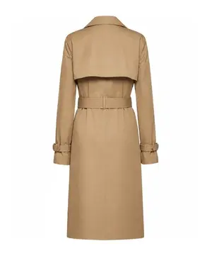Fendi Long-sleeve Collared Trench Coat