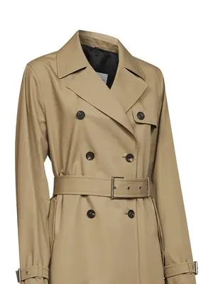 Fendi Long-sleeve Collared Trench Coat