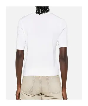 Burberry Check Trim Polo Top - White