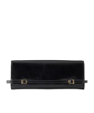 Simkhai River East West Leather Clutch - Black