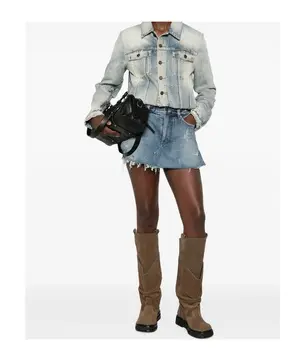 Balenciaga Distressed Paint-splatter Shorts