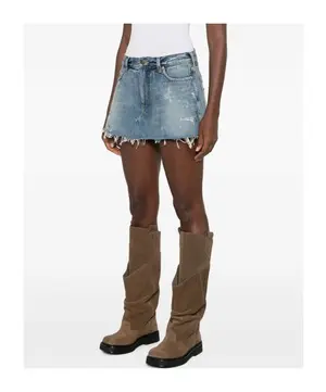 Balenciaga Distressed Paint-splatter Shorts