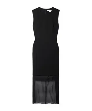 JASON WU Layered Stretch-jersey Midi Dress