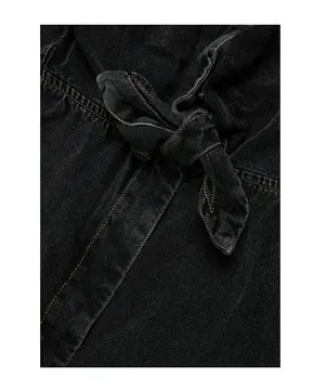 DIESEL® Denim Shirt Dress With Tie-knot Waist