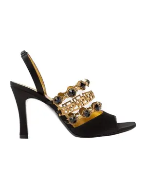 Versace Gemma 90mm Satin Sandals