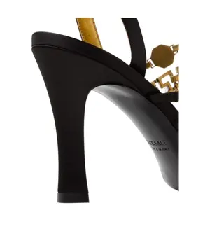 Versace Gemma 90mm Satin Sandals